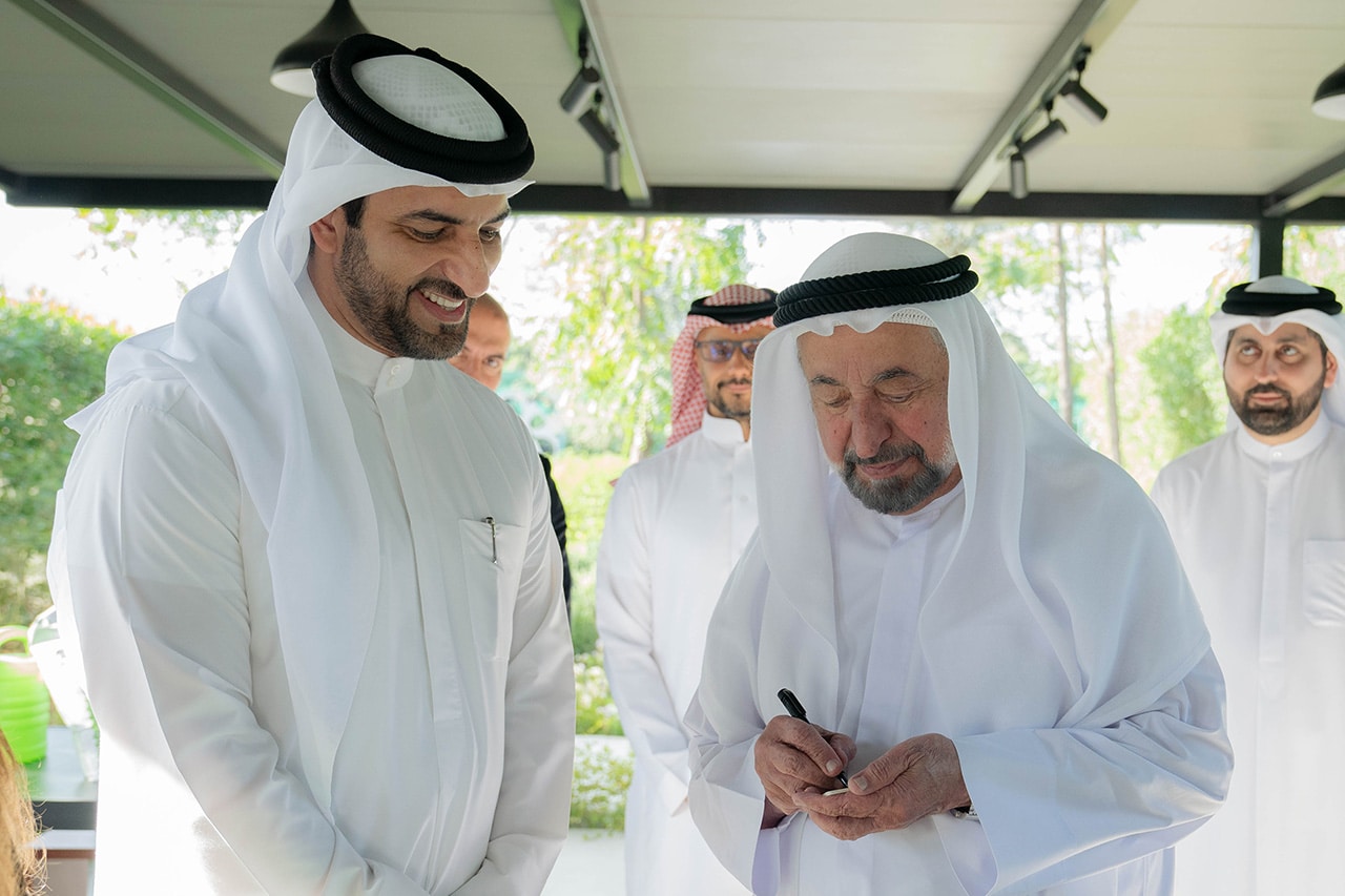 HH The Ruler of Sharjah visits Aljada - Arada